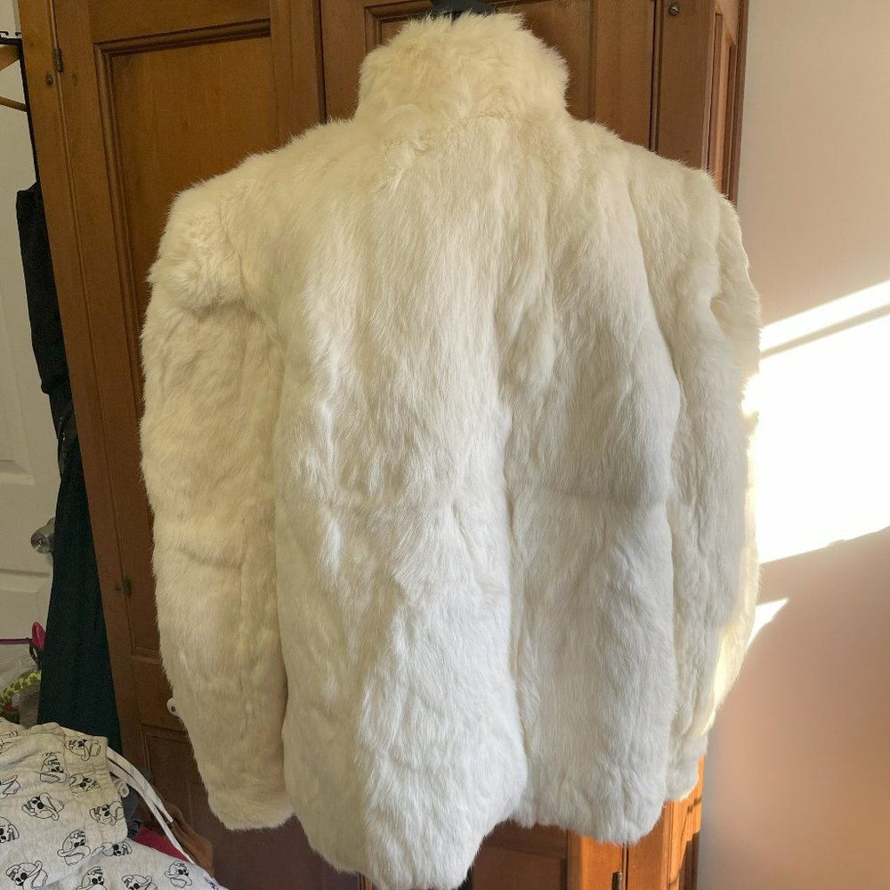 White Rabbit Fur Coat - Gem